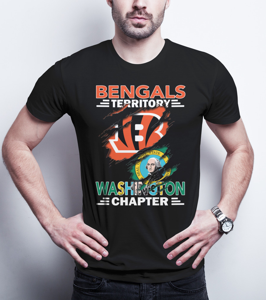 Bengals Territory Washington Chapter State Seal T-Shirt
