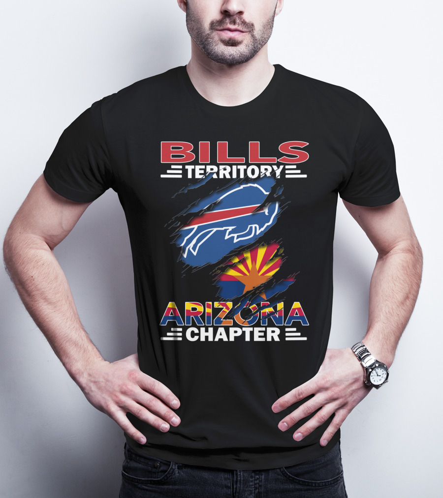 Bills Territory Arizona Chapter Buffalo Bills Logo Arizona Flag T-Shirt