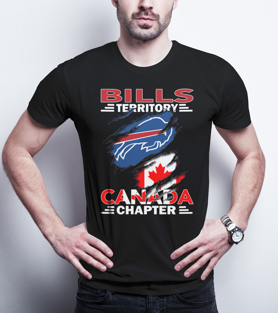 BILLS TERRITORY CANADA CHAPTER Buffalo Football Team Fan Club T-Shirt