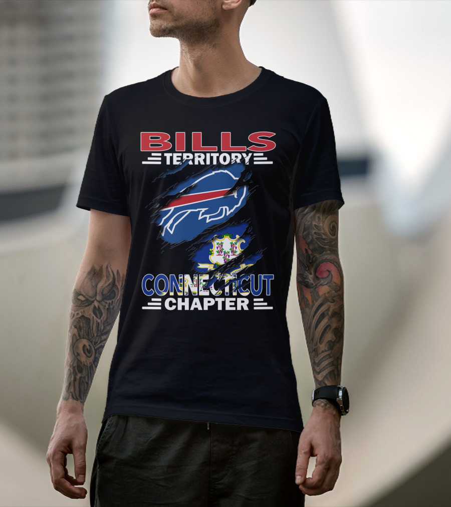 Bills Territory Connecticut Chapter Blue And Red T-Shirt