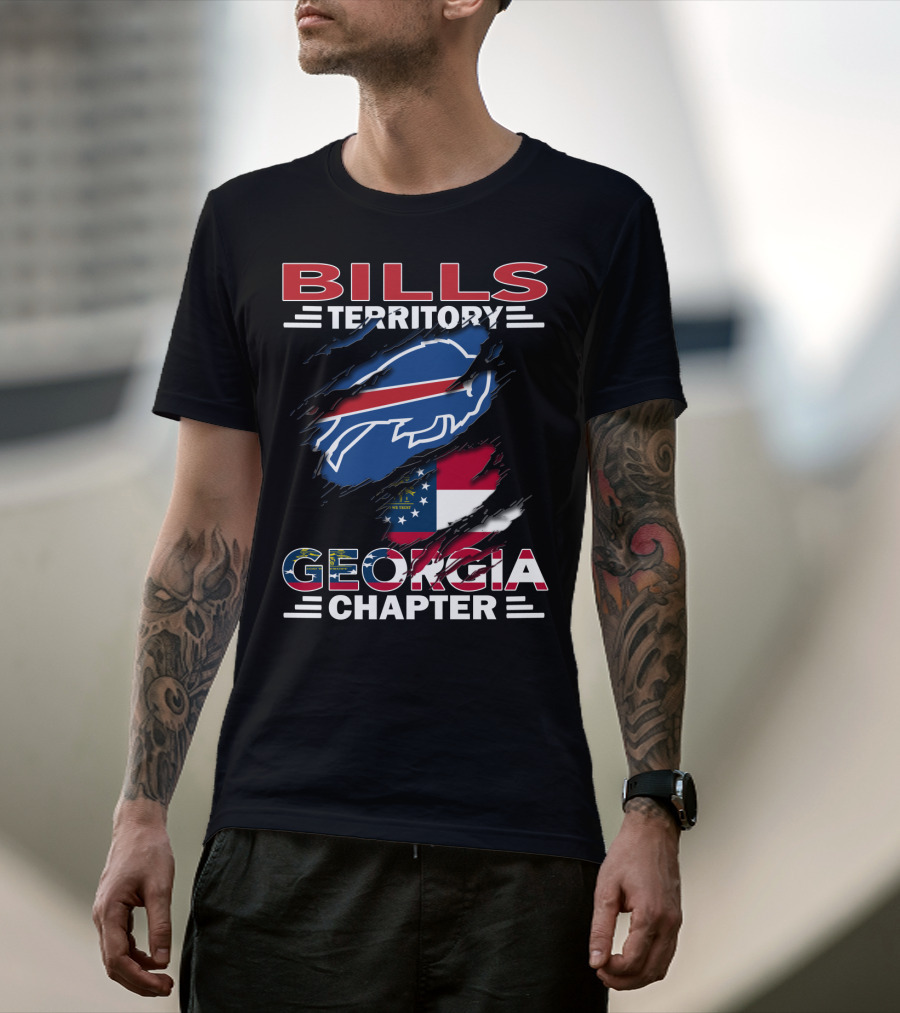 Bills Territory Georgia Chapter Buffalo Flag Sports T-Shirt