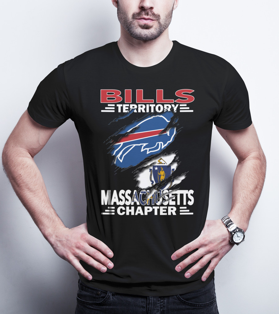 Bills Territory Massachusetts Chapter Buffalo Emblem T-Shirt