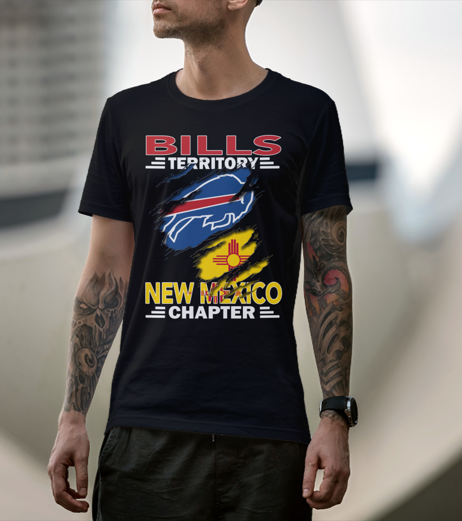 Bills Territory New Mexico Chapter Buffalo Symbol Zia Sun T-Shirt