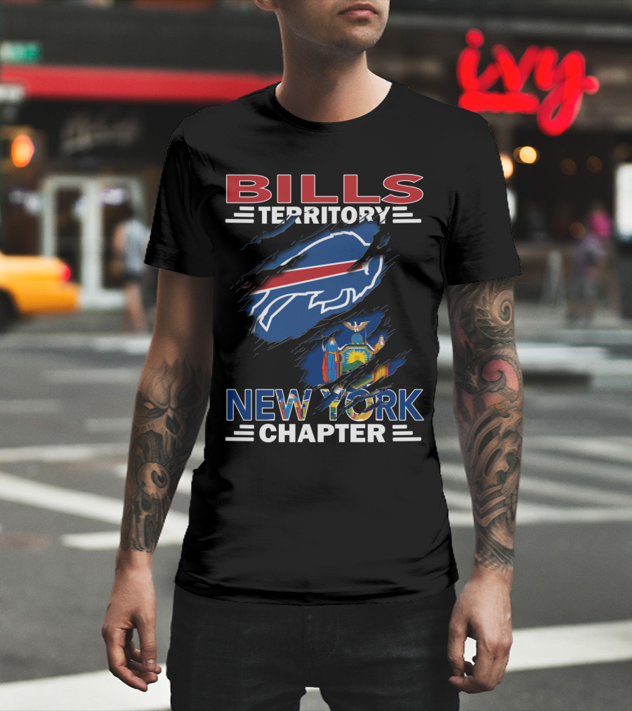 Bills Territory NFL New York Chapter Buffalo Team Pride T-Shirt