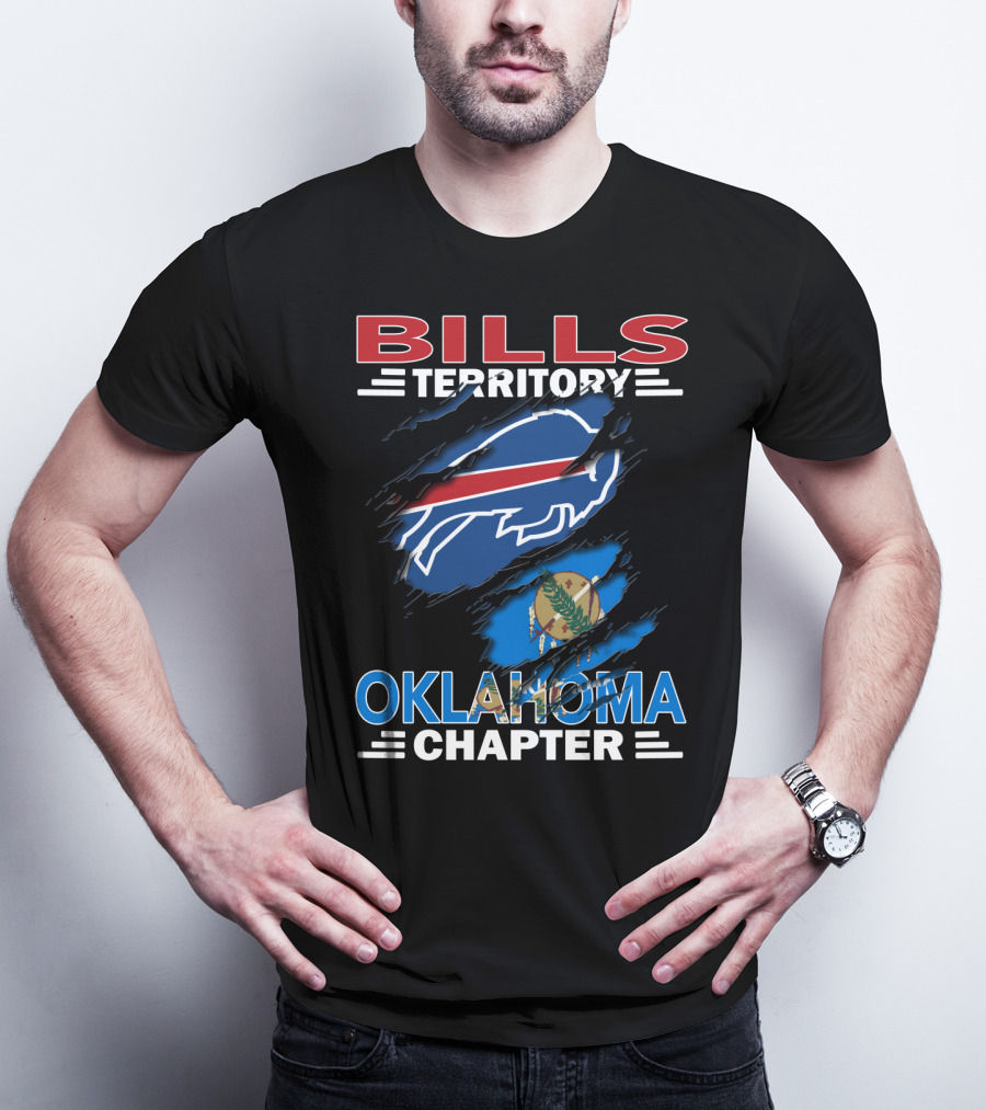 Bills Territory Oklahoma Chapter Buffalo Football Oklahoma Flag T-Shirt
