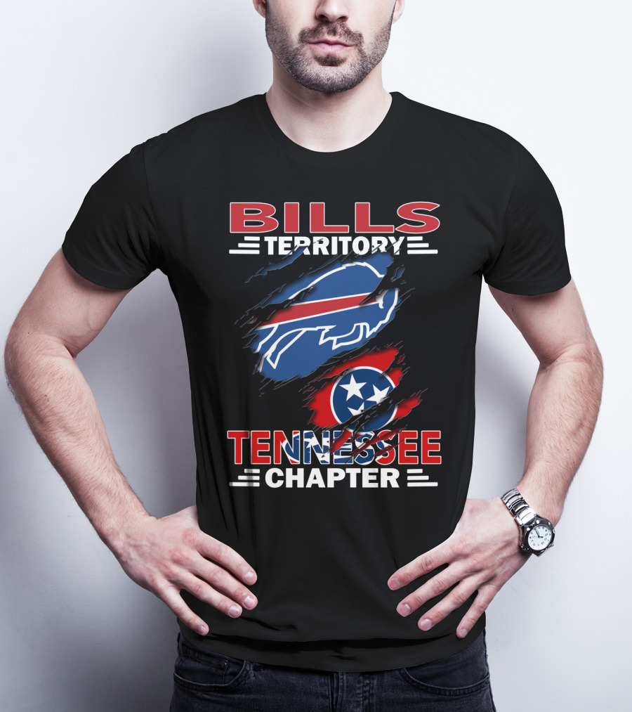 Bills Territory Tennessee Chapter Buffalo Bills Tennessee Flag T-Shirt