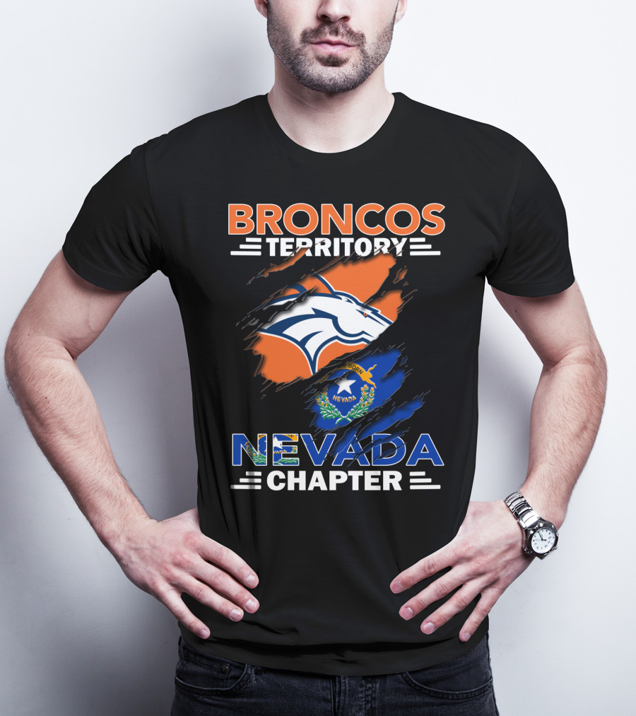 Broncos Territory Nevada Chapter Born Nevada T-Shirt