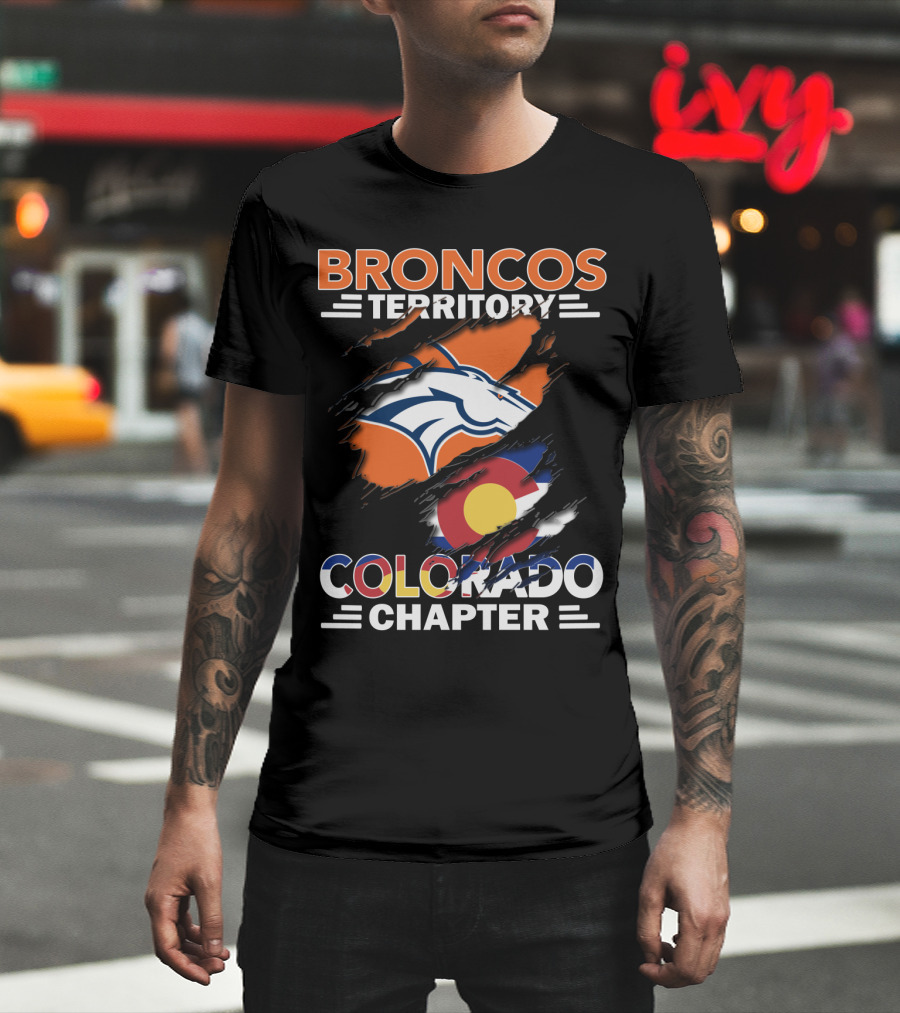 Broncos Territory Colorado Chapter Denver Football Pride T-Shirt