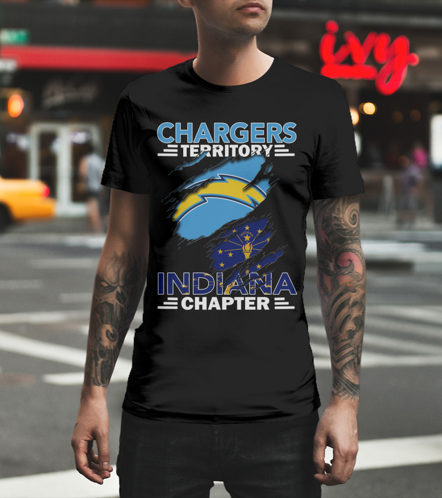 Chargers Territory Indiana Chapter NFL Sports Fans Enthusiasts Colts Crossover T-Shirt