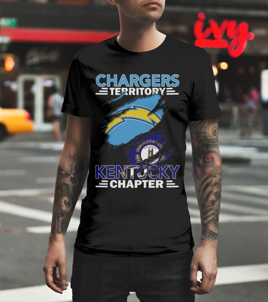 Chargers Territory Kentucky Chapter Commonwealth Of Kentucky Flag T-Shirt