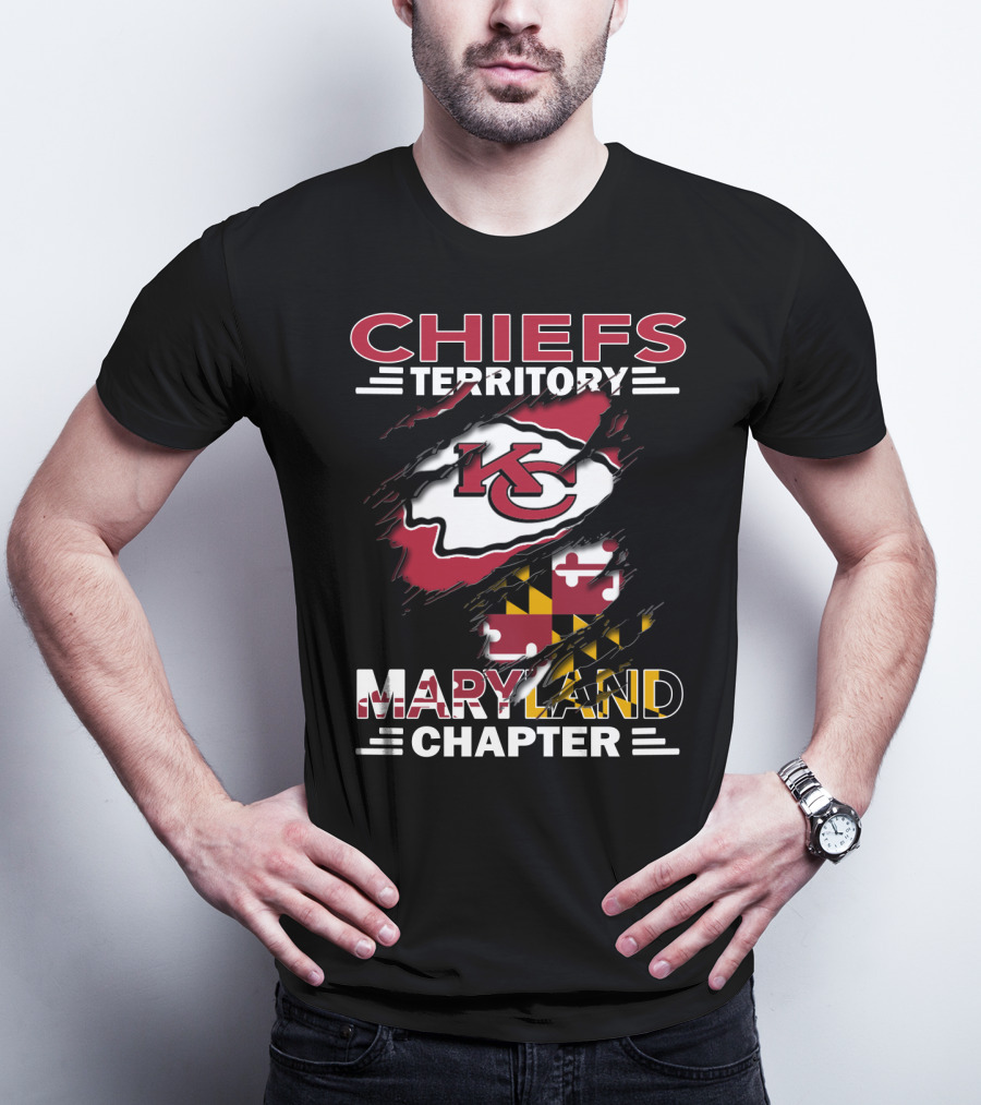Chiefs Territory KC Logo Maryland Chapter T-Shirt