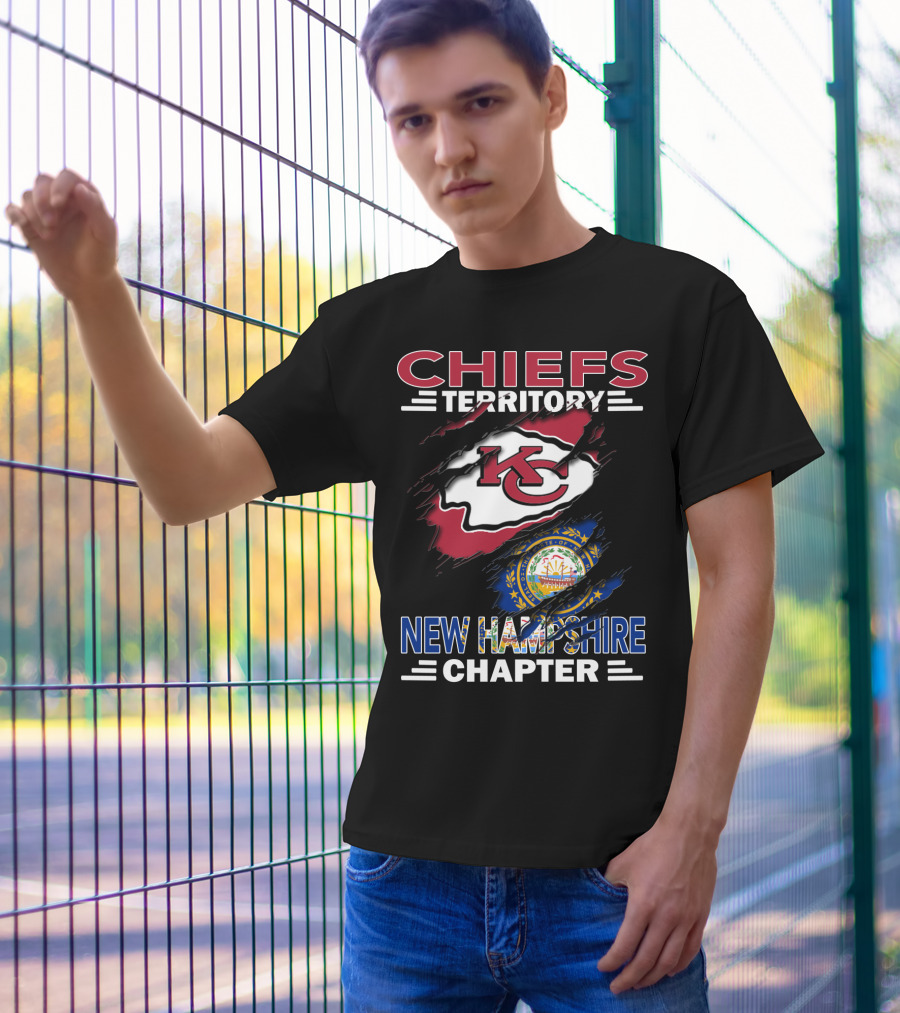 Chiefs Territory New Hampshire Chapter NFL Kansas City Chiefs Fan Club T-Shirt