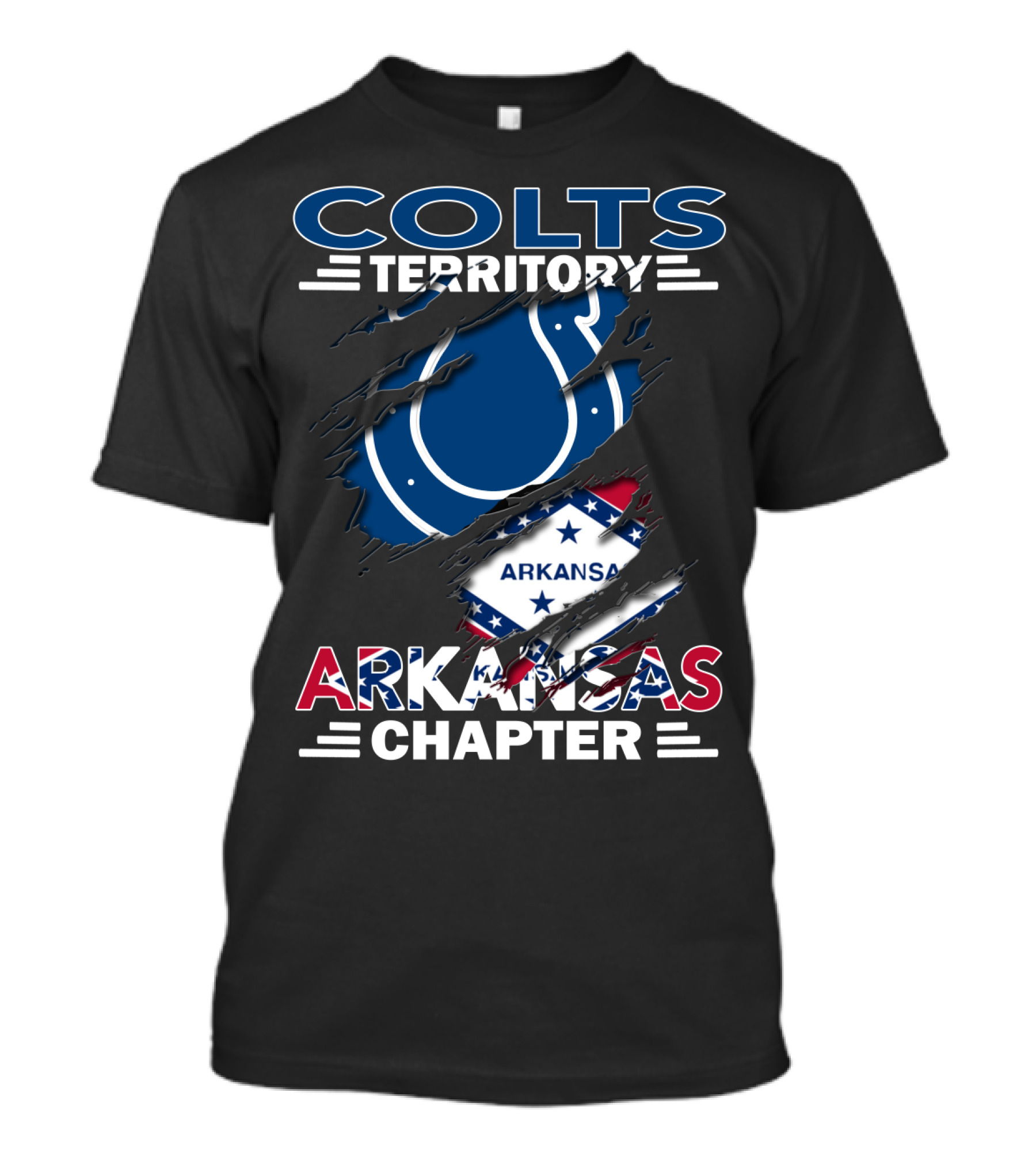 Colts Territory Arkansas Chapter NFL Supporters T-Shirt