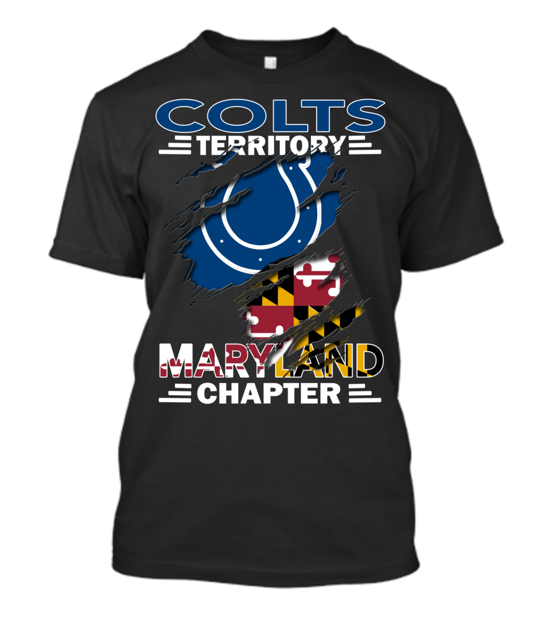 Colts Territory Maryland Chapter Maryland Flag T-Shirt