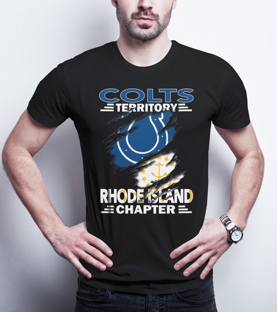 Colts Territory Rhode Island Chapter Flag Iconic T-Shirt