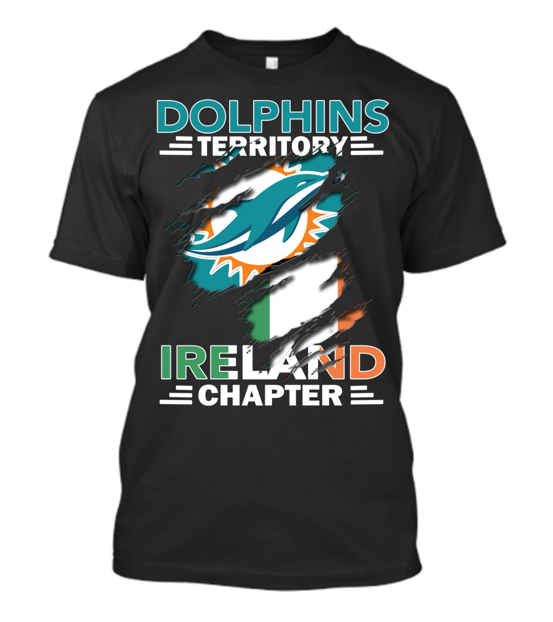 Dolphins Territory Ireland Chapter Miami Dolphins Fan Club T-Shirt