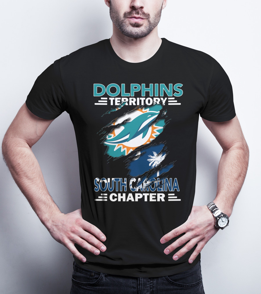 Dolphins Territory South Carolina Chapter Miami Football Fan Group T-Shirt
