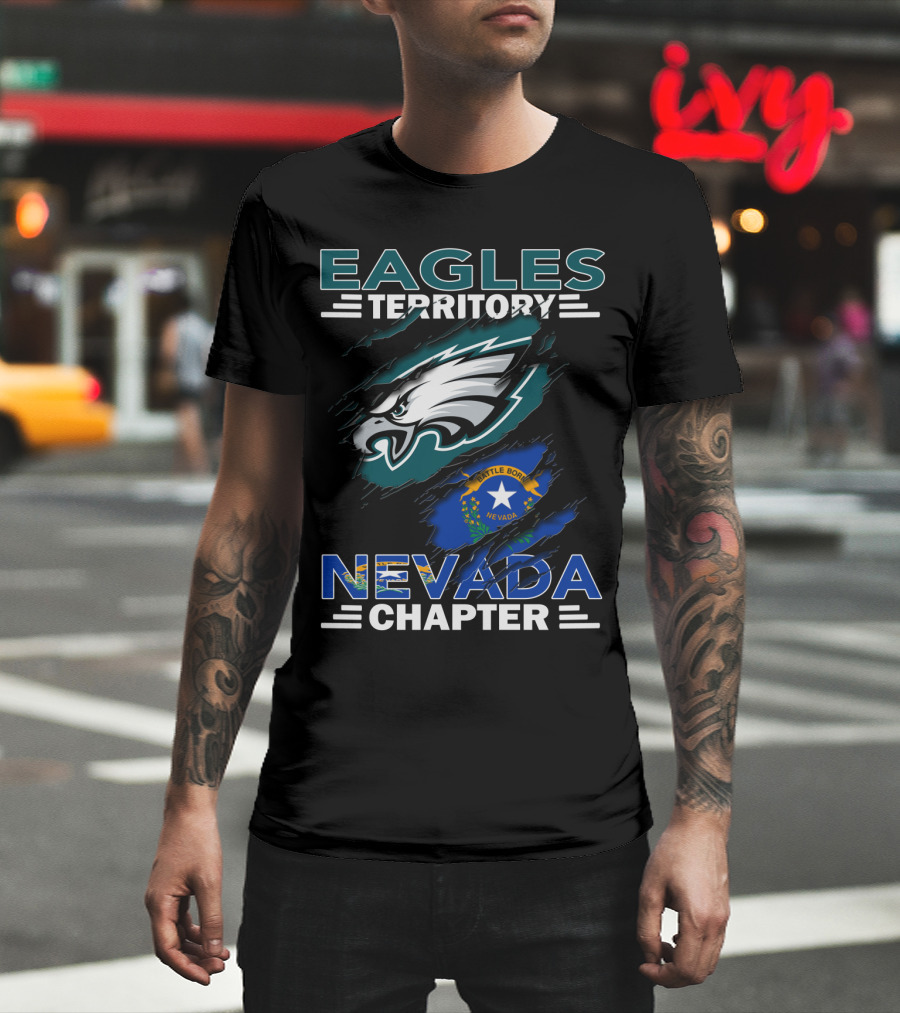 Eagles Territory Nevada Chapter Battle Born Nevada Flag T-Shirt
