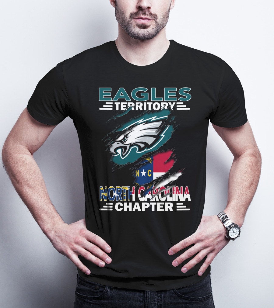 Eagles Territory North Carolina Chapter Philadelphia Eagles Fan Club T-Shirt