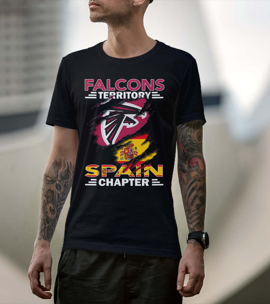 Falcons Territory Spain Chapter Flag T-Shirt