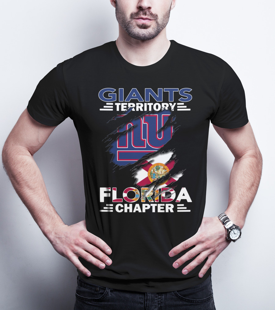 Giants Territory NY Logo Florida Chapter Flag T-Shirt