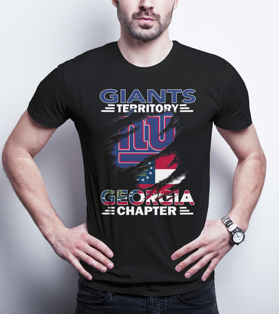 Giants Territory NY Logo Georgia Flag Chapter T-Shirt