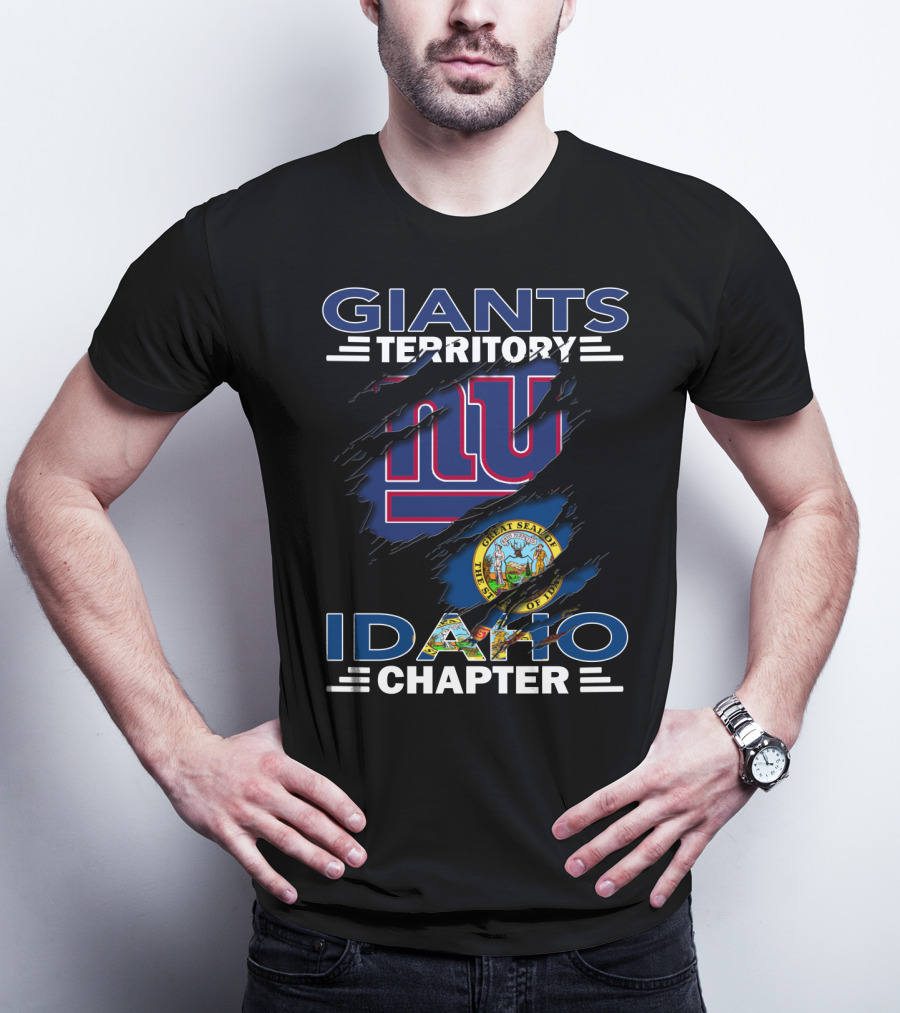 Idaho Chapter Giants Territory New York Giants State Seal T-Shirt