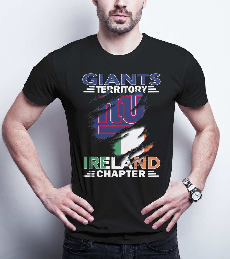 Giants Territory Ireland Chapter New York Giants Irish Flag T-Shirt