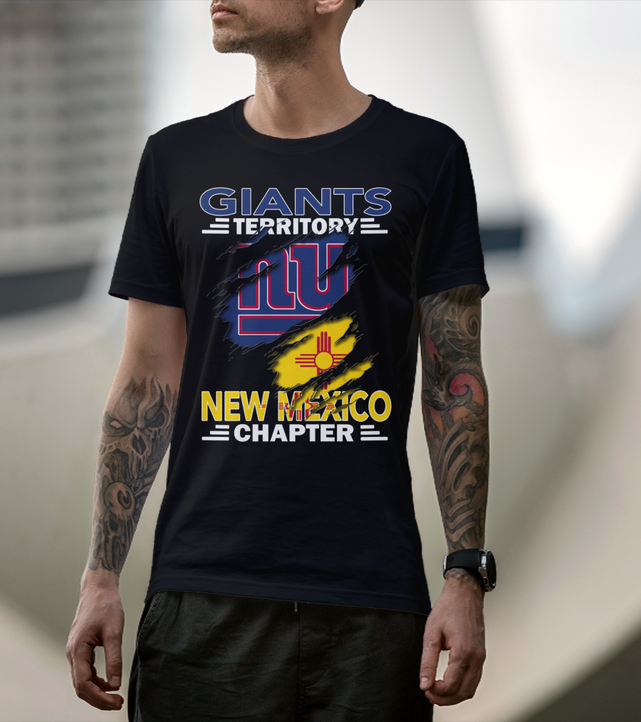 Giants Territory New Mexico Chapter NY Logo And Zia T-Shirt