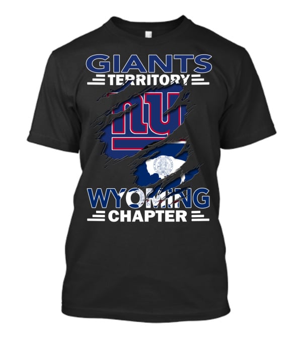 Wyoming Chapter Giants Territory NY Logo And State Seal Elements T-Shirt