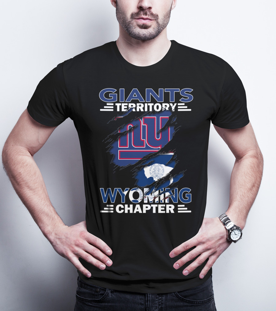 Wyoming Chapter Giants Territory NY Logo And State Seal Elements T-Shirt