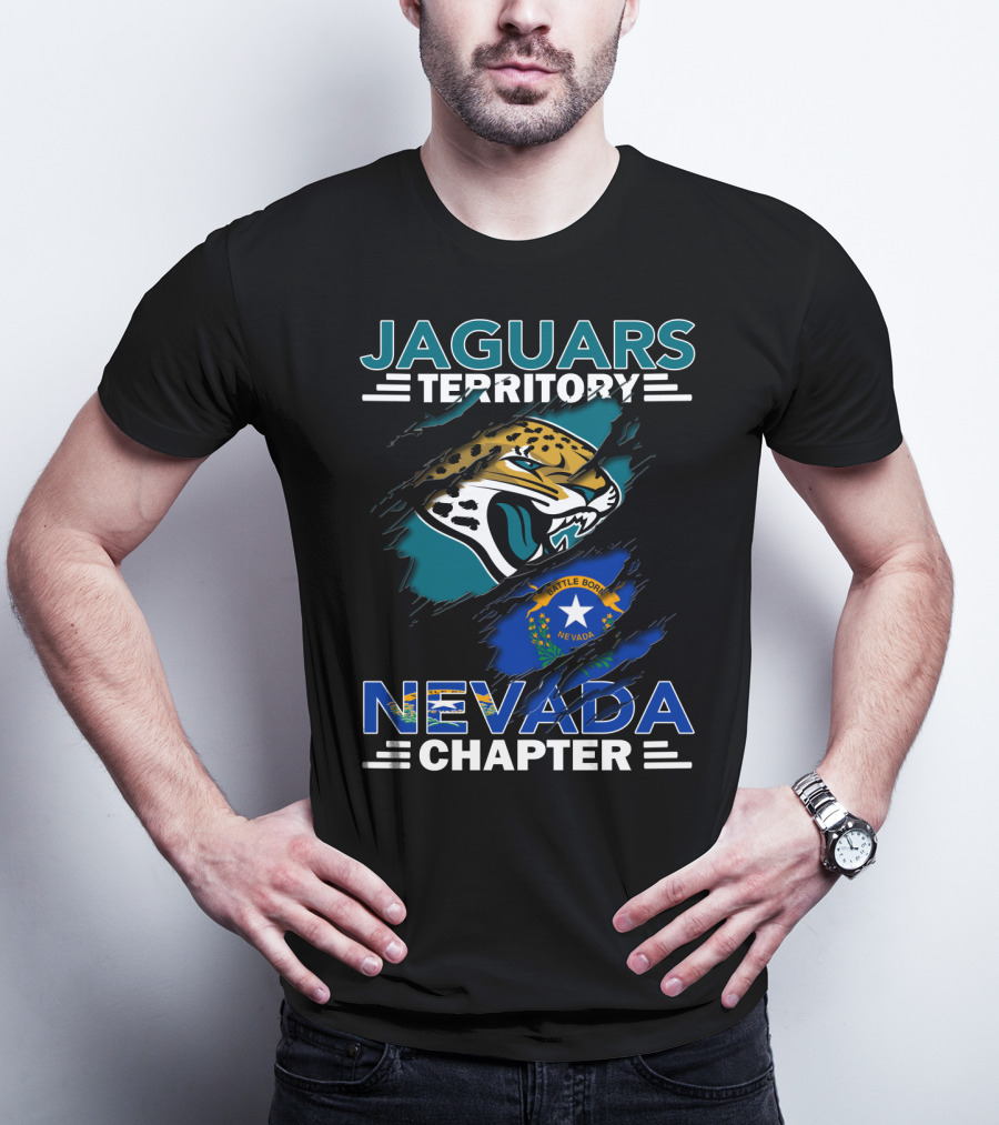 Jaguars Territory Nevada Chapter Battle Born Flag Emblem T-Shirt