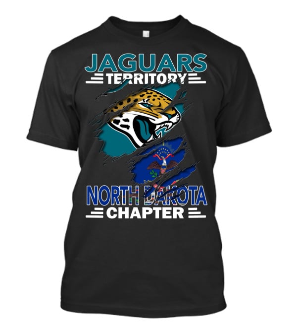 Jaguars Territory North Dakota Chapter Jaguars Logo And Flag T-Shirt