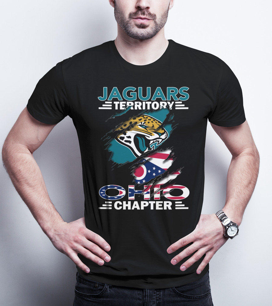 Jaguars Territory Ohio Chapter Jaguars Logo Ohio Flag T-Shirt