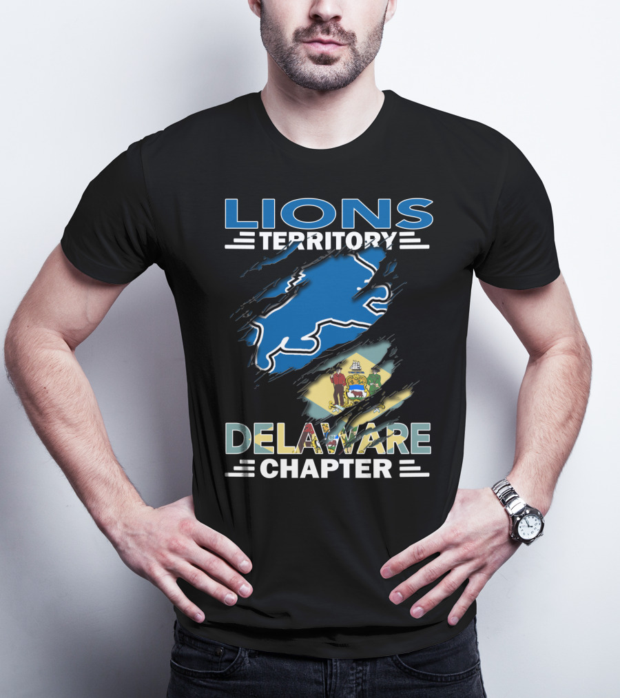 Lions Territory Delaware Chapter State Emblem T-Shirt
