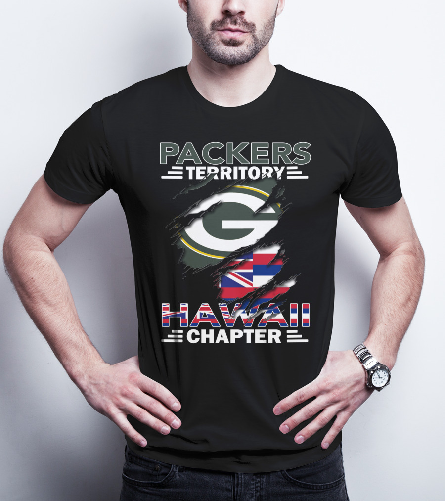 Packers Territory Hawaii Chapter Green Bay Football Fan T-Shirt