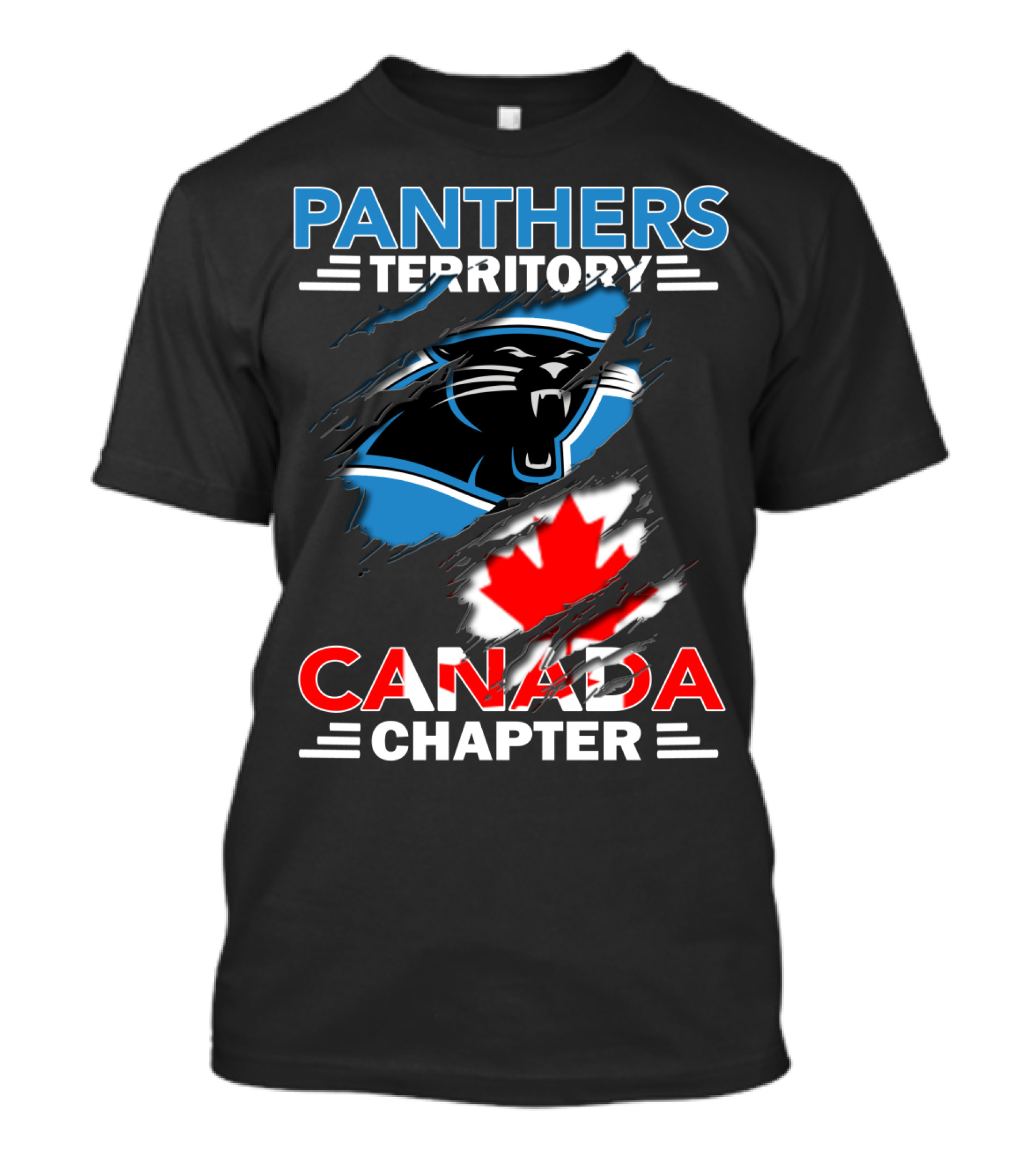 Panthers Territory Canada Chapter Canadian Flag Logo Integration T-Shirt