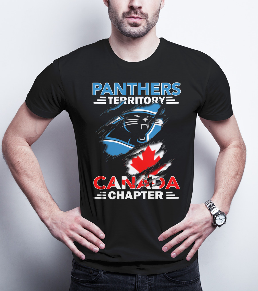 Panthers Territory Canada Chapter Canadian Flag Logo Integration T-Shirt