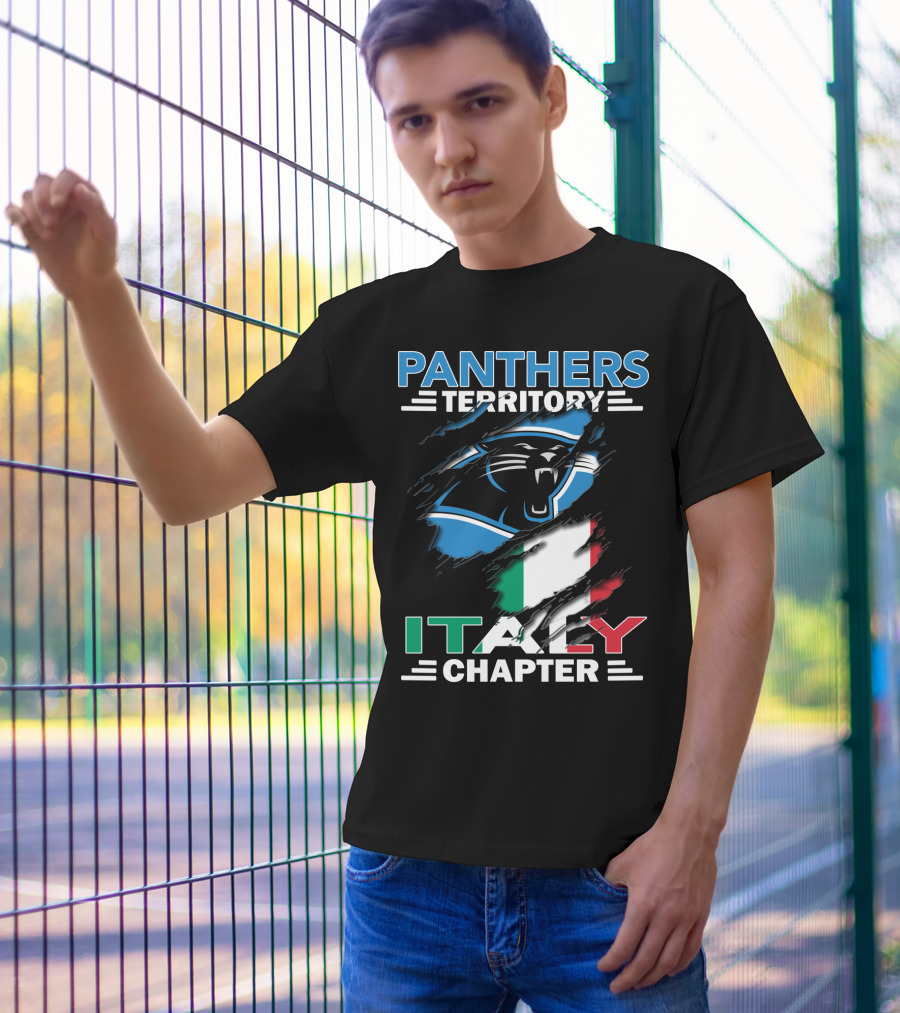 Panthers Territory Italy Chapter Flag-Themed T-Shirt