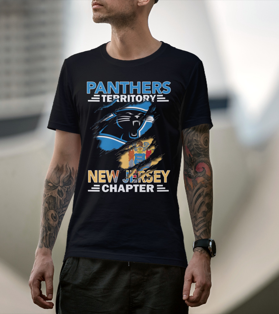 Panthers Territory New Jersey Chapter Logo And Seal Combo T-Shirt