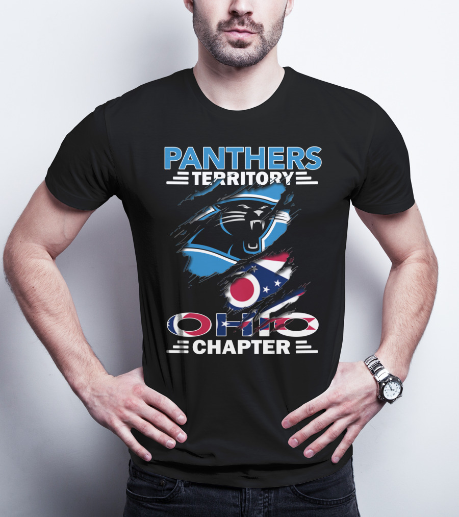 Panthers Territory Ohio Chapter Flag And Logo Combo T-Shirt