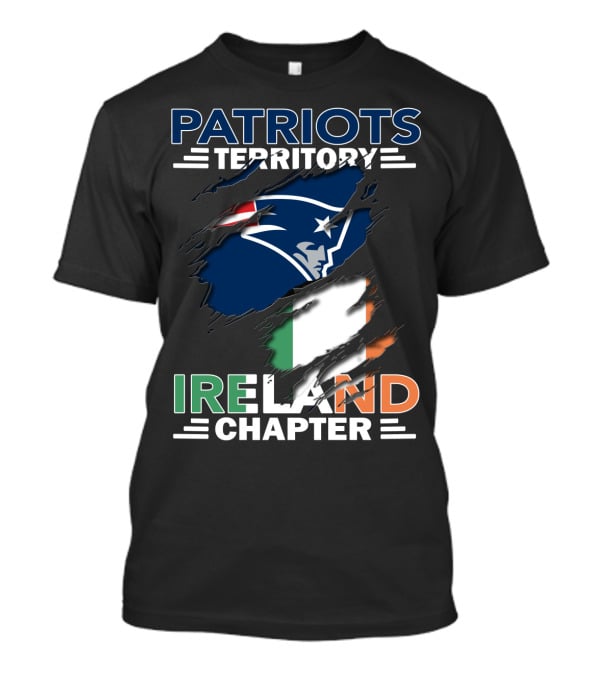 Patriots Territory Ireland Chapter New England Flag T-Shirt