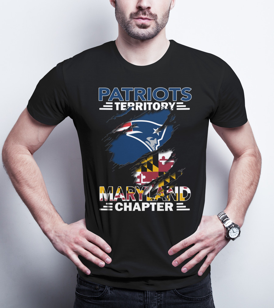Patriots Territory Maryland Chapter Logo With State Flag Colors T-Shirt