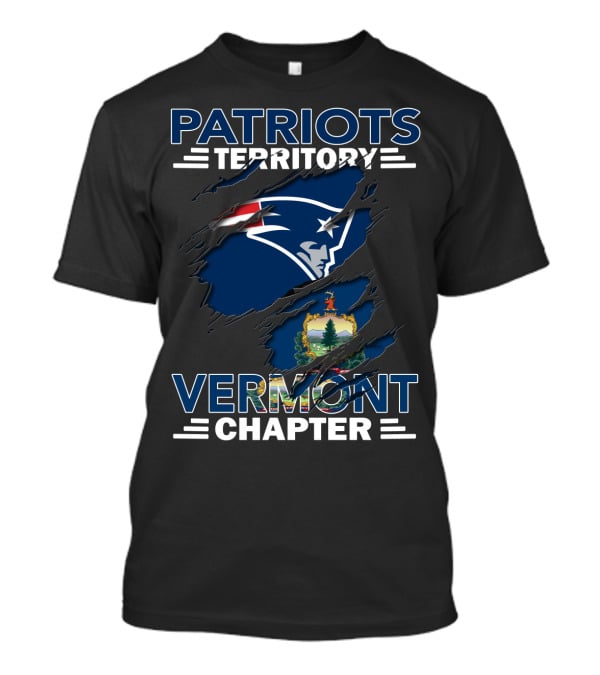 Patriots Territory Vermont Chapter New England Football Fan Community T-Shirt