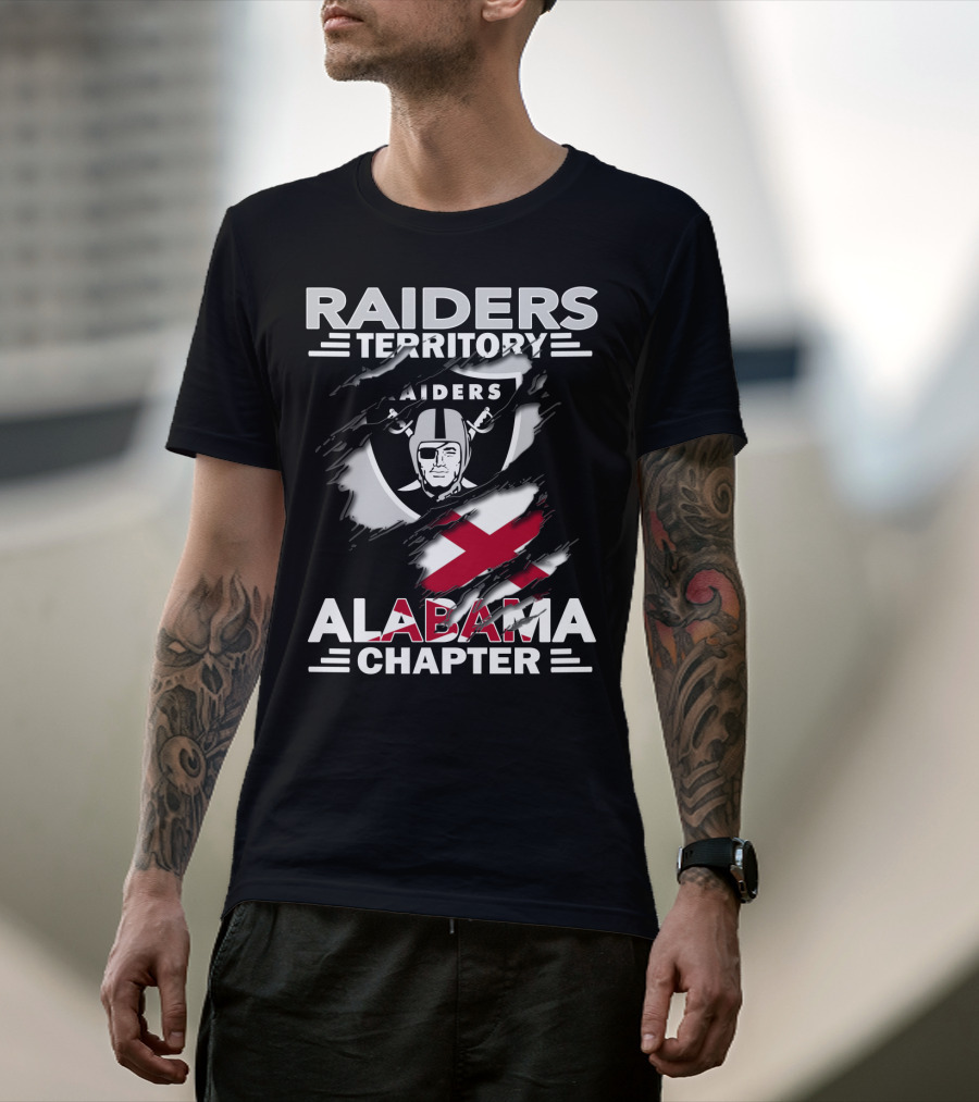 RAIDERS TERRITORY ALABAMA CHAPTER NFL FOOTBALL FAN GEAR T-Shirt