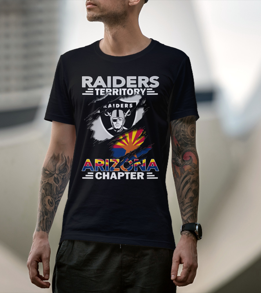 Raiders Territory Arizona Chapter Shield State Flag T-Shirt
