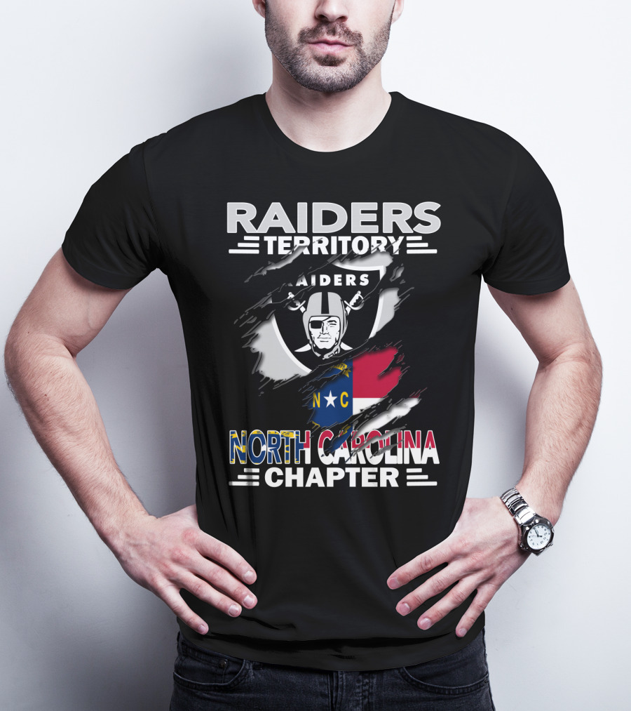 Raiders Territory North Carolina Chapter Flag T-Shirt
