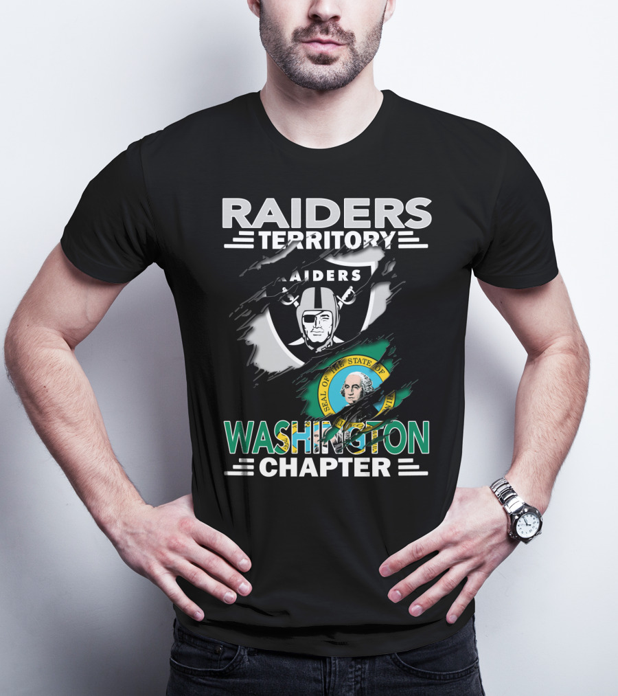 Raiders Territory Washington Chapter Raiders Seal Of The State Of Washington T-Shirt