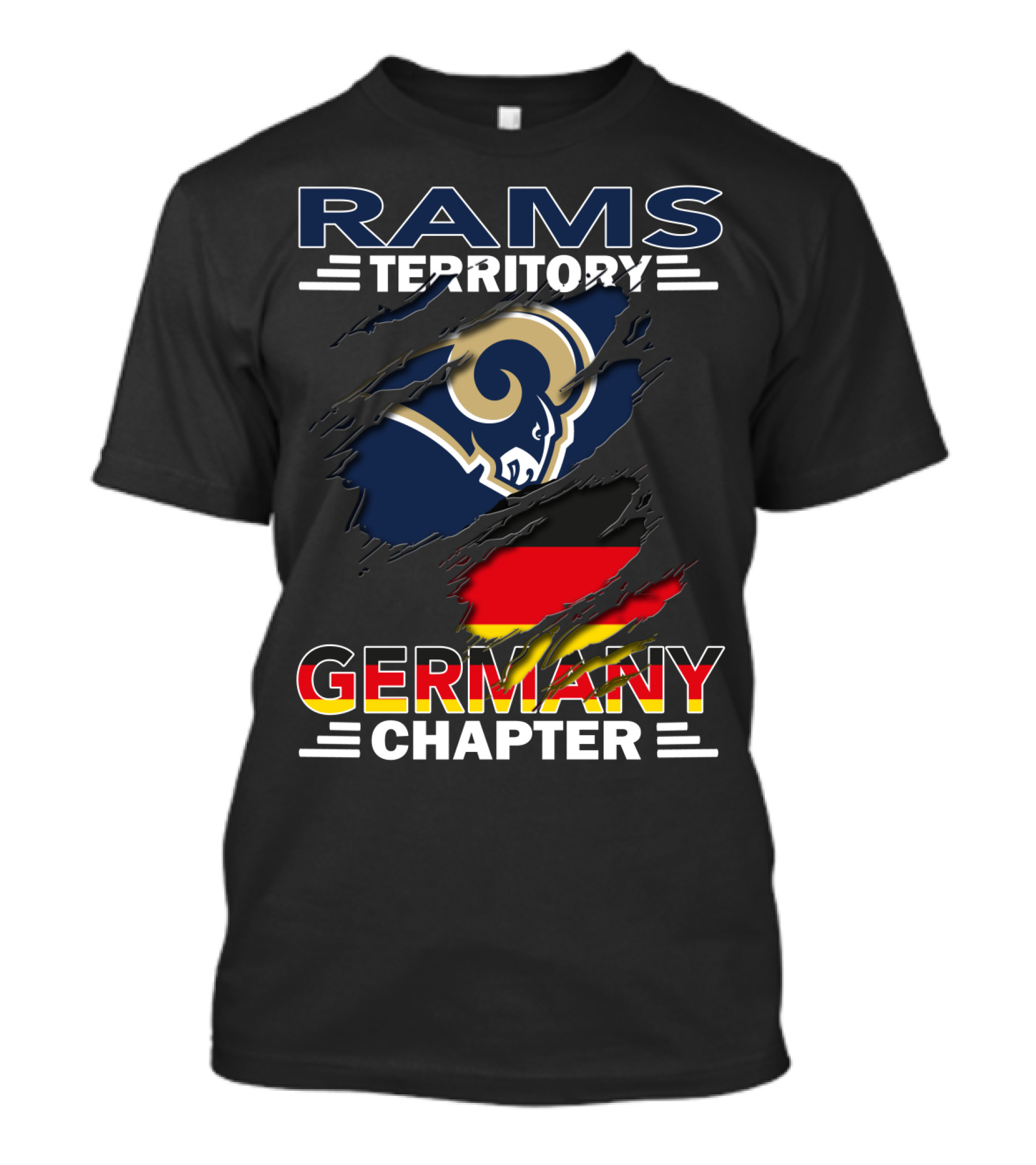 Rams Territory Germany Chapter Flag T-Shirt