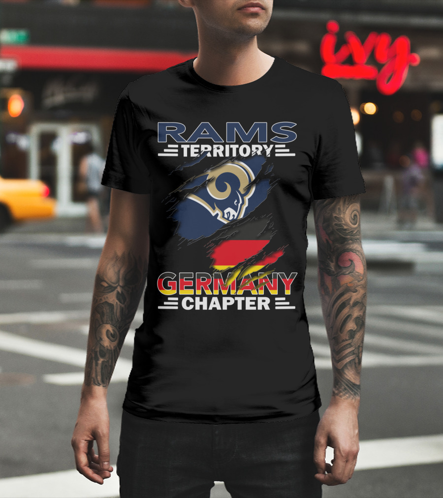Rams Territory Germany Chapter Flag T-Shirt